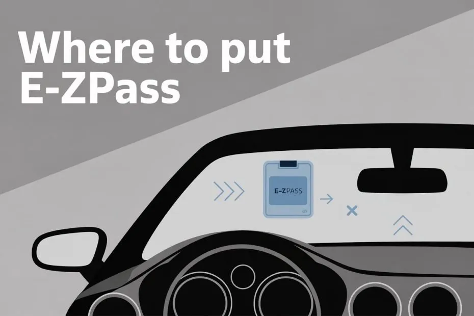 Best Spot to Put E-ZPass in 2026: Windshield & Dashboard Guide