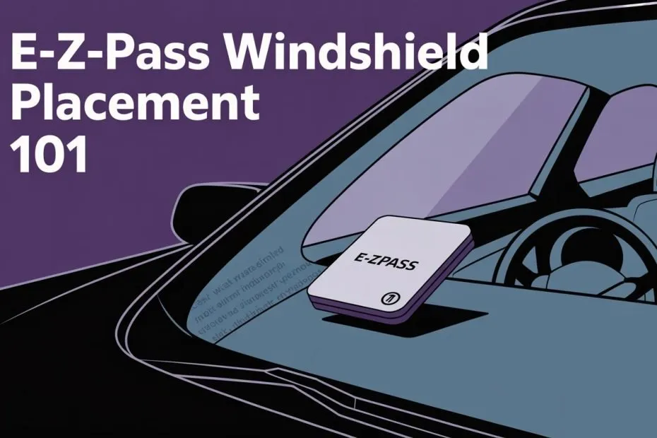 Where and How to Put Your E-ZPass in 2026: Windshield Placement 101 ...